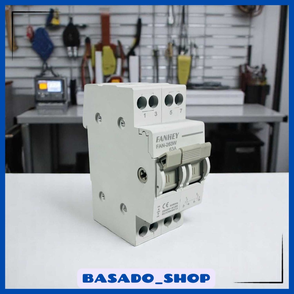 Jual Saklar Circuit Breaker 2P Transfer MTS Dual Power Switch 63A - FAN ...