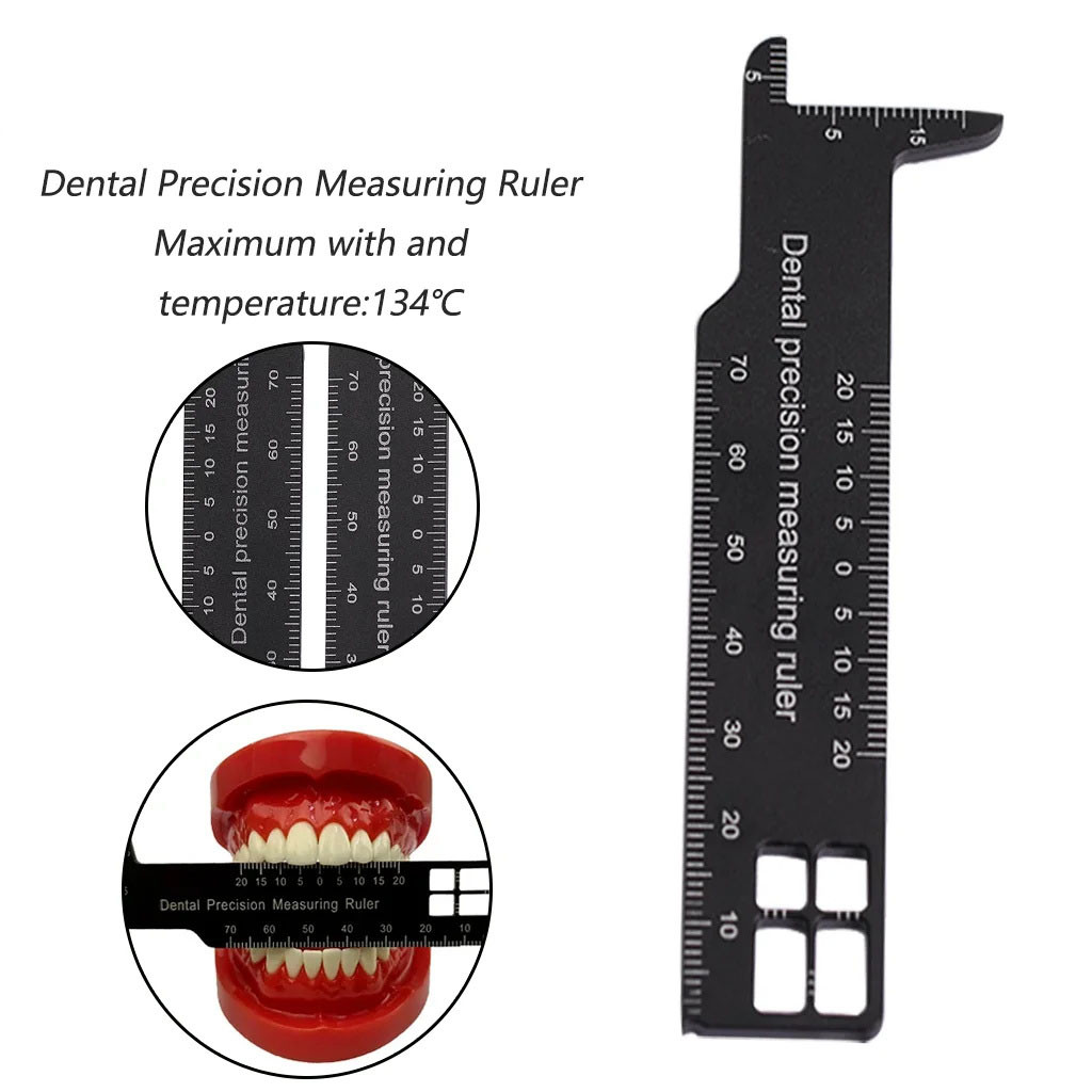 Jual Dental Precision Measuring Ruler Dental Esthetic Measuring Gauge ...