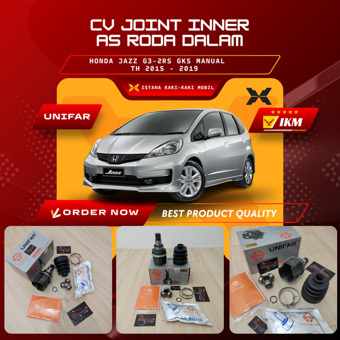 Jual CV JOINT Inner / As Roda Dalam Honda JAZZ G3-2RS GK5 Th 2015 ...
