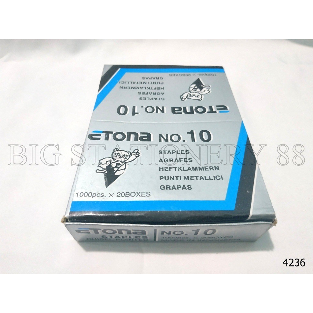Jual ISI STAPLES ETONA HD.10 / ANAK HEKTER ETONA NO.10 | Shopee Indonesia