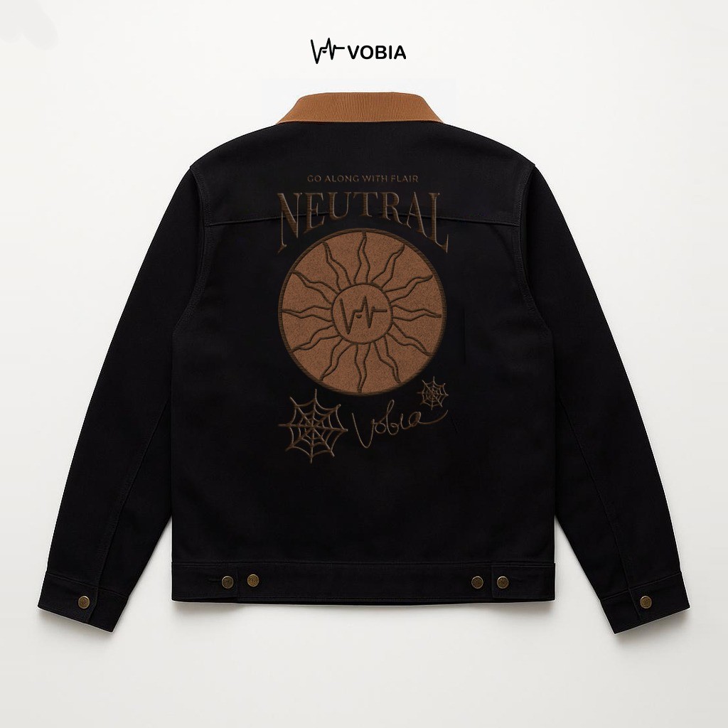 Jual Vobia Work Jacket Boxy Canvas - Neutral | Shopee Indonesia