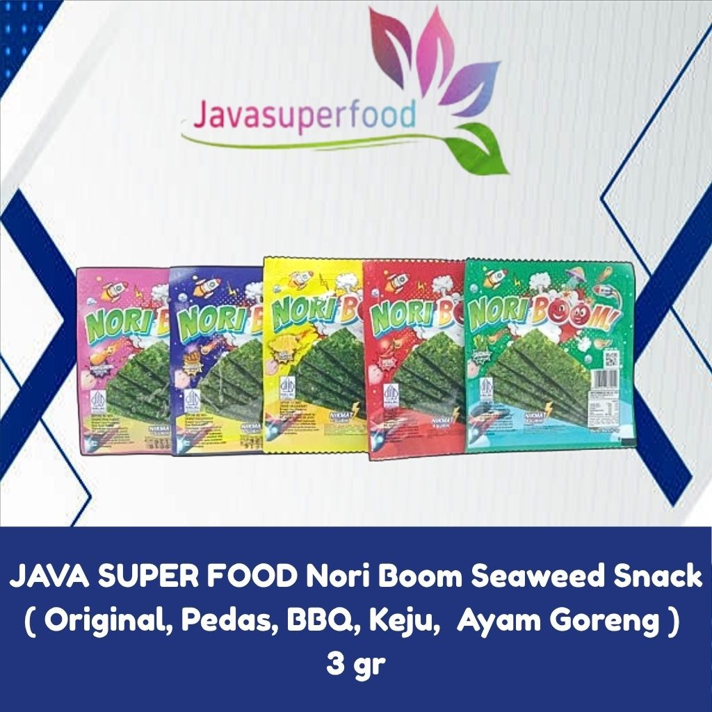 Jual TOMOTOSTORE JAVA SUPER FOOD Nori Boom Seaweed Snack ( Original ...
