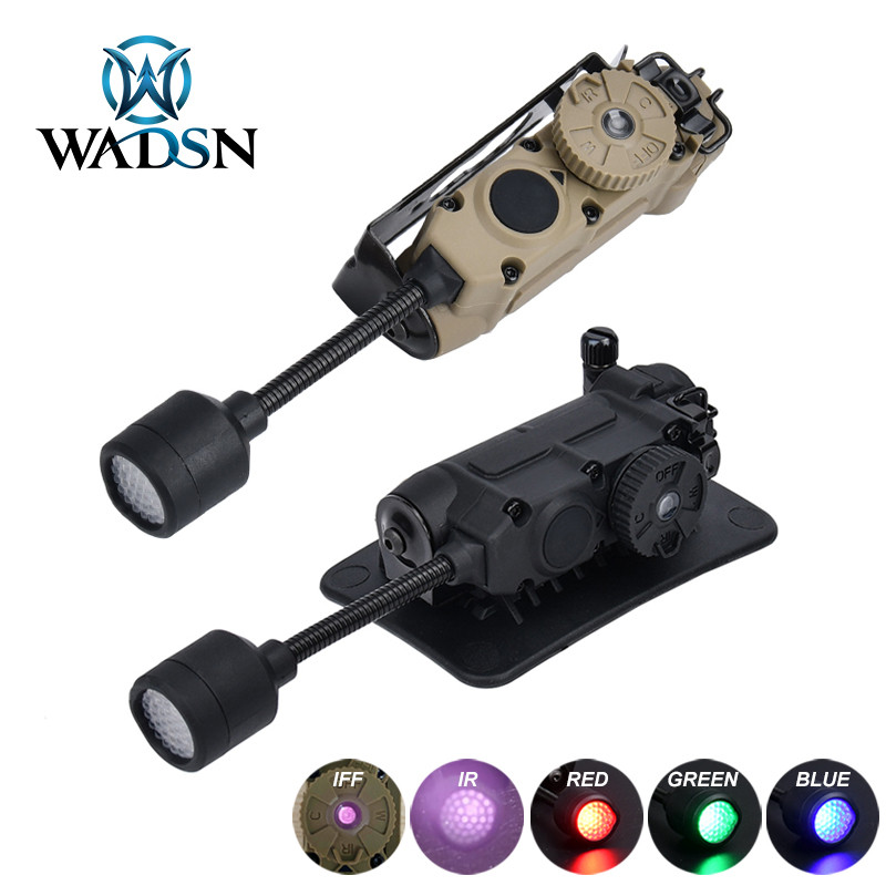 Jual WADSN Sidewinder Tactical Helmet Strobe Light Red Green Blue White ...
