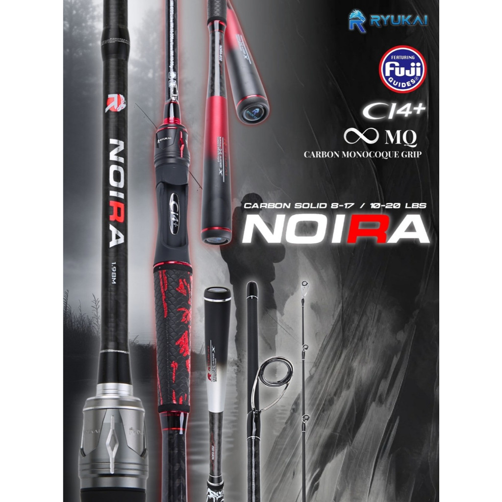 Jual Joran Spinning Carbon Solid Fuji C14+ Monocoque Sambung 2 8-17 10 ...