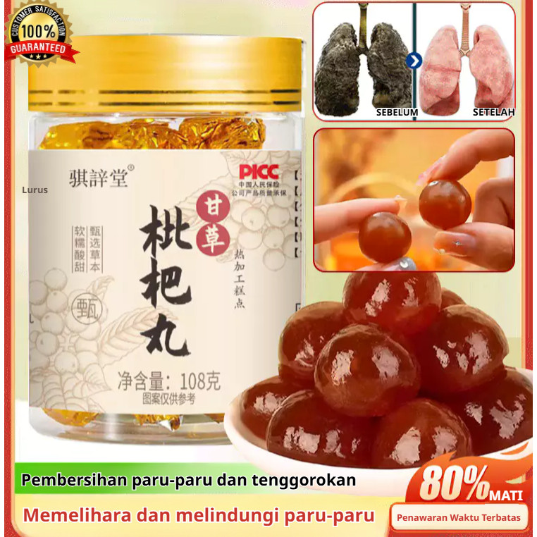 Jual (Beli 1 Gratis 2）Lung moistening liquorice loquat pill Permen ...