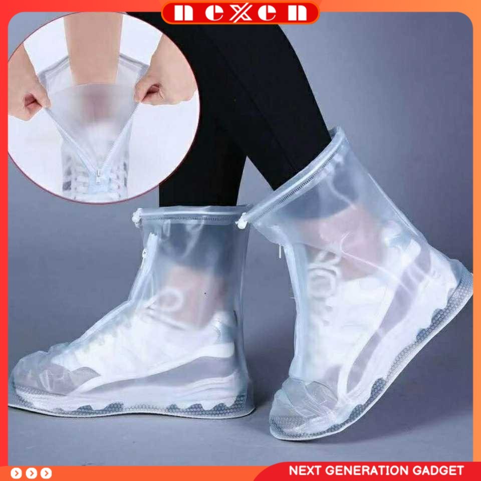 Jual Jas Hujan Sepatu Anti Air Shoes Cover PVC with Zipper - FV031 ...