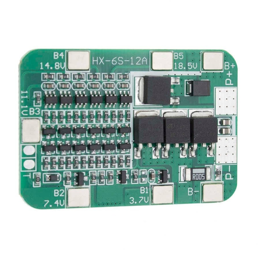 Jual BMS 6S 12A 24V PCB Protection Board For 6 Pack 18650 Li-ion ...