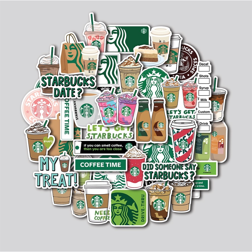 Jual STICKER PACK STARBUCKS | STICKER TUMBLR | STIKER LAPTOP KOPER HELM ...