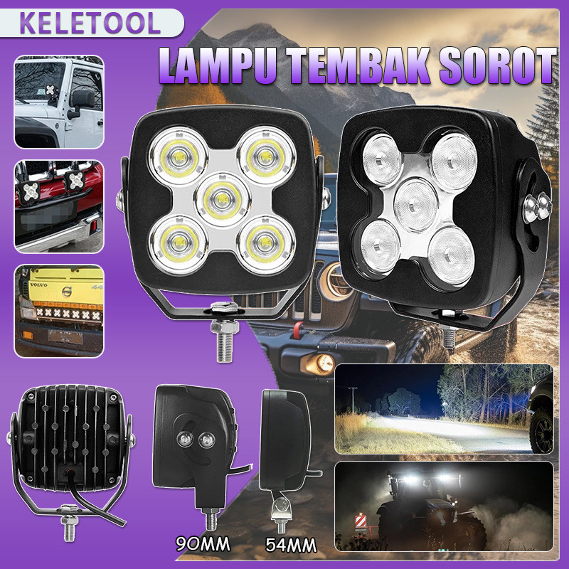 Jual 80W 100% ORI Lampu volvo alat berat Sorot Heavy Duty Offroad ...