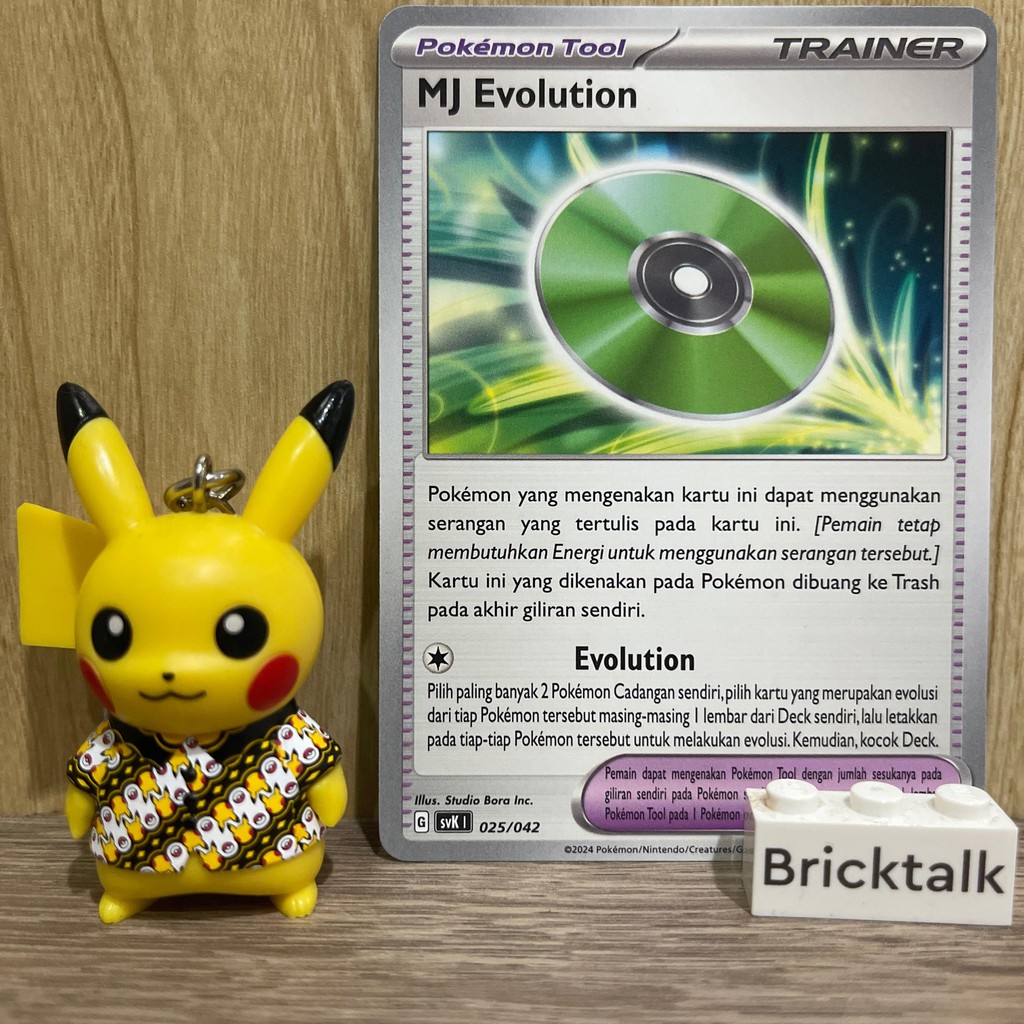 Jual Kartu Pokemon TCG Trainer Pokemon Tool MJ Evolution 025/042 svK Boks Box Konstruksi Deck ...