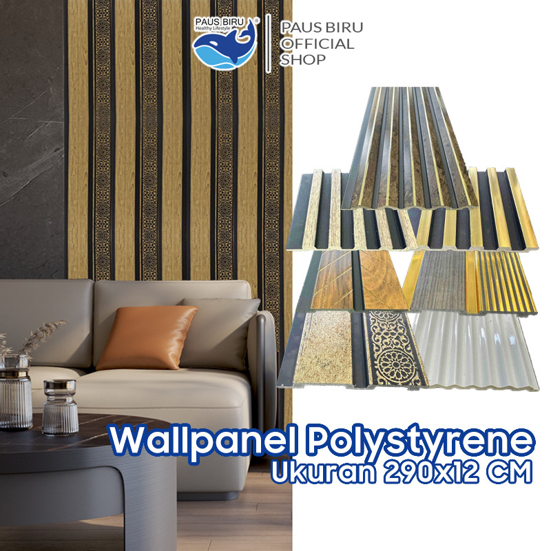 Jual Paus Biru - PREMIUM Wall Panel PVC Panel Dekorasi Dinding Motif ...