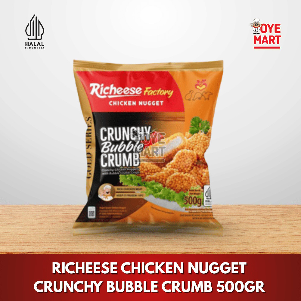 Jual RICHEESE CHICKEN NUGGET CRUNCH BUBBLE CRUMB 500GR / NAGET CRISPY ...