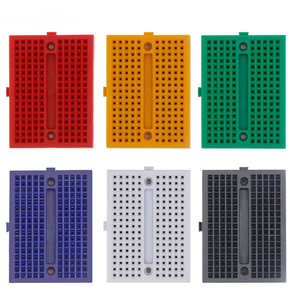 Jual 6 Pcs Mini Breadboard Kit with 170 Tie Points - Solderless SYB-170 Prototype PCB Bread ...