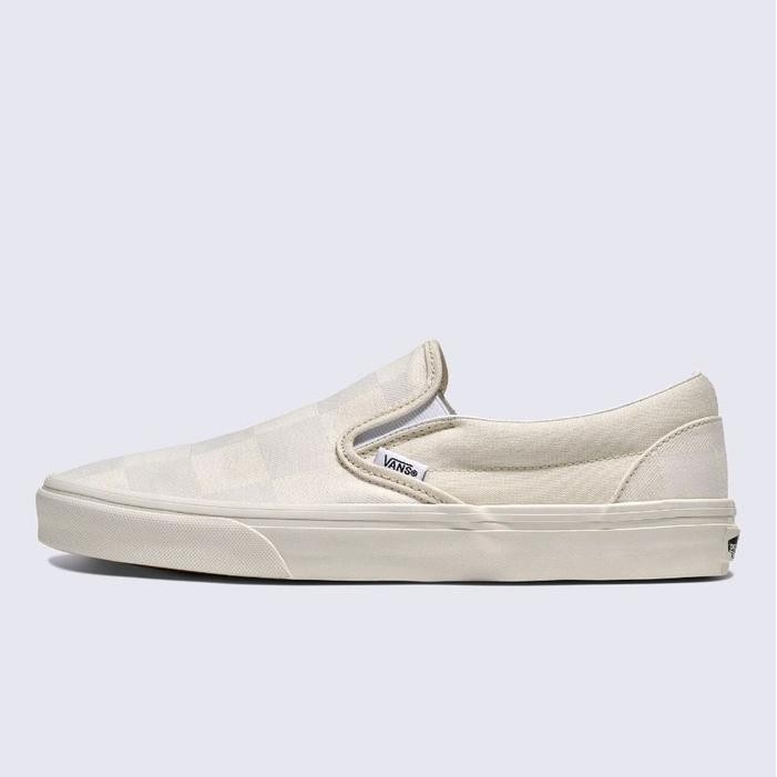 Jual VANS SLIP ON MONO CHECKERBOARD WHITE ORIGINAL Shoes Flat Pria ...