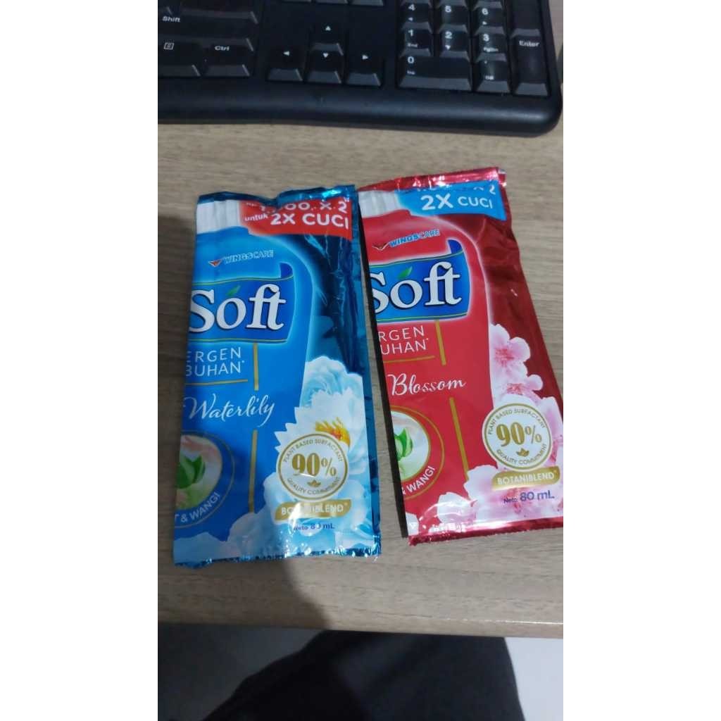 Jual SO SOFT DETERGENT 80 ML Kemasan Sachet - DETERGENT TUMBUHAN ...