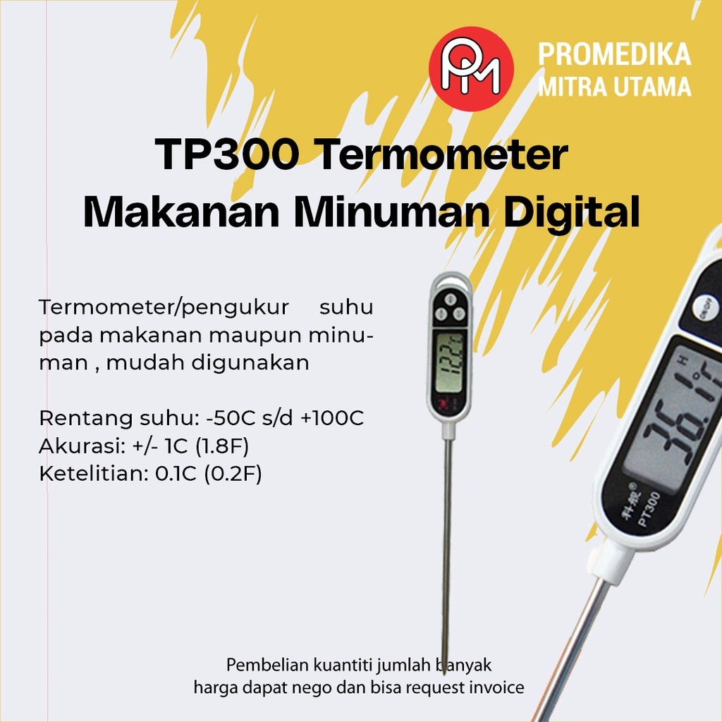 Jual TP300 Termometer Makanan Minuman Digital Food | Shopee Indonesia