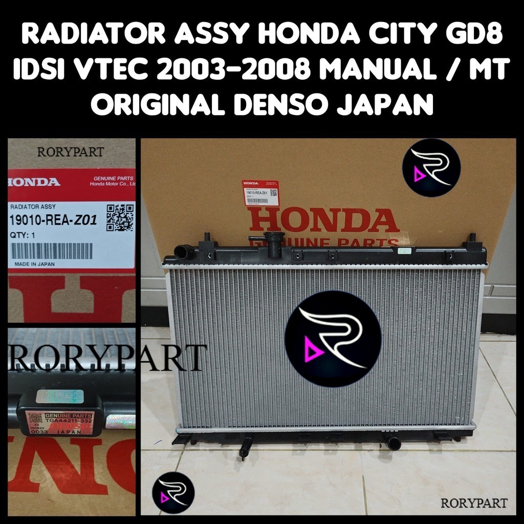 Jual RADIATOR ASSY HONDA CITY GD8 IDSI VTEC 2003-2008 MANUAL ORIGINAL ...
