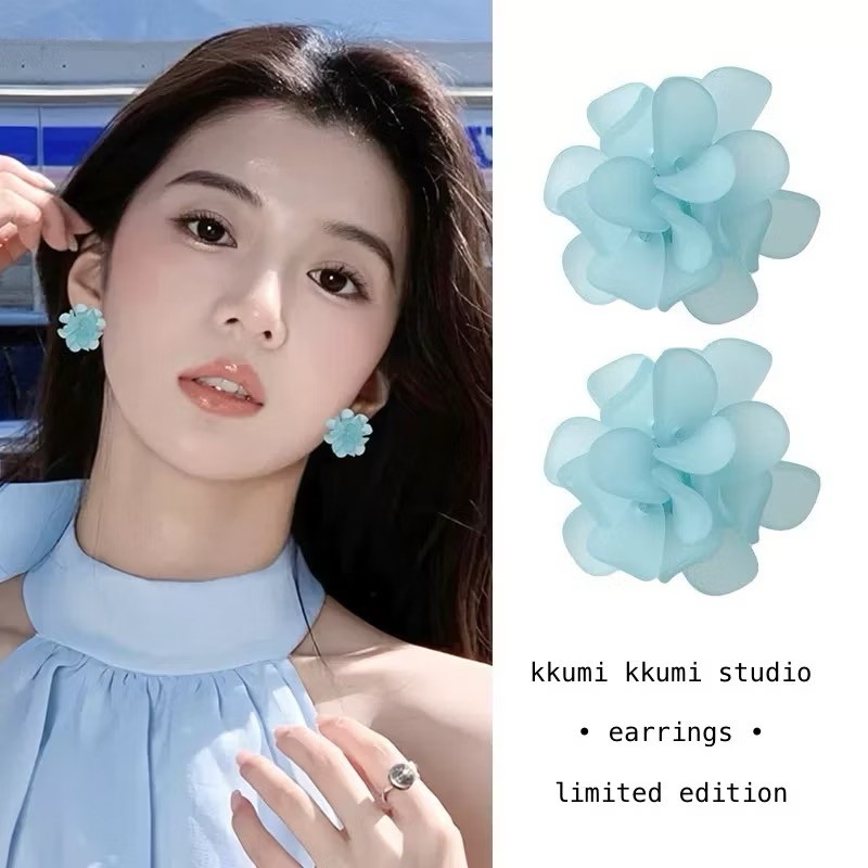 Jual Dewi Aksesoris-Anting bunga Korea yang indah, anting elegan ...