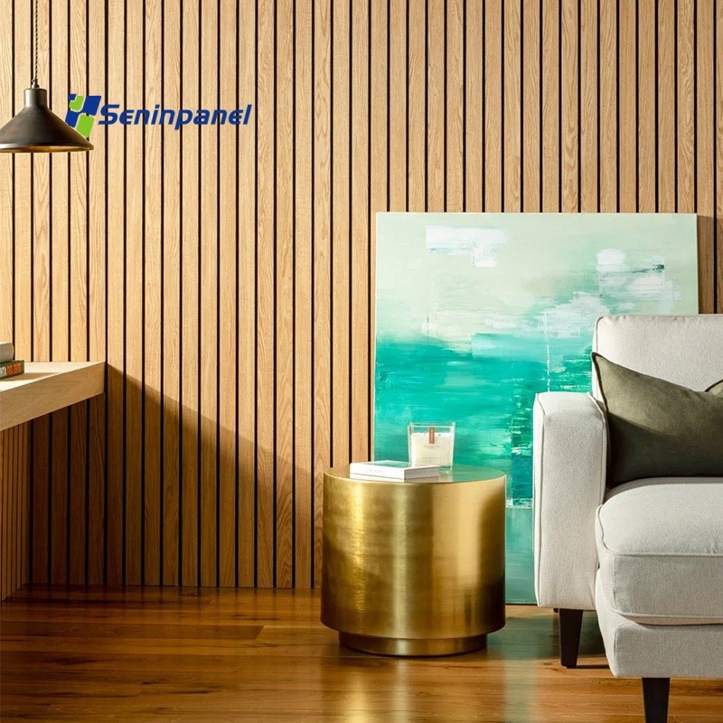 Jual Eco-Friendly Wood Slat Panels for TV Background Walls & Living ...