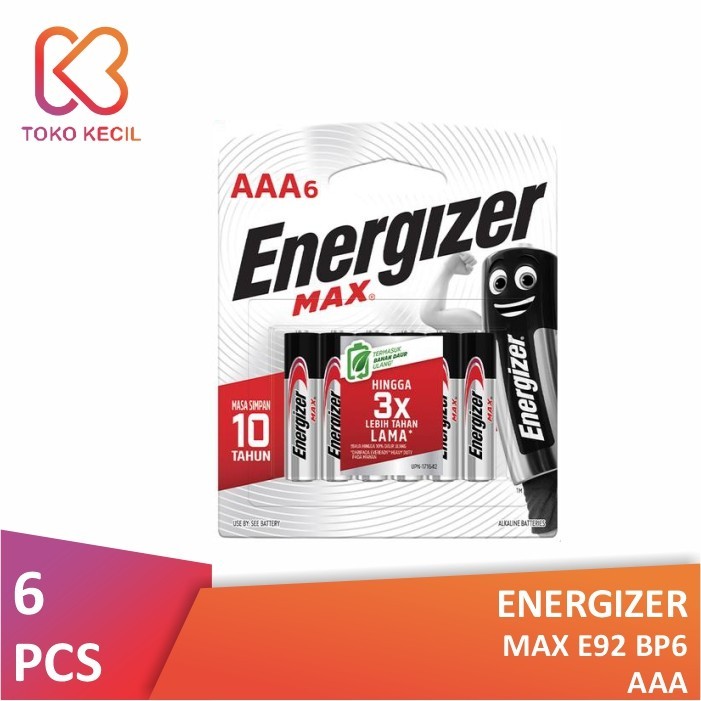 Jual Energizer Max E92 BP6 AAA (Isi 6 Pcs) | Shopee Indonesia