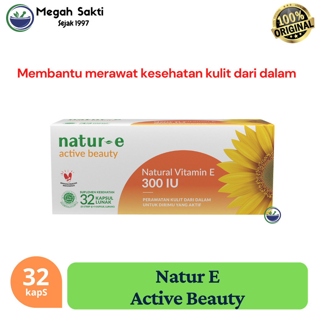 Jual Megah Sakti - Natur-E Active Beauty Natural Vitamin E 300 IU Isi ...