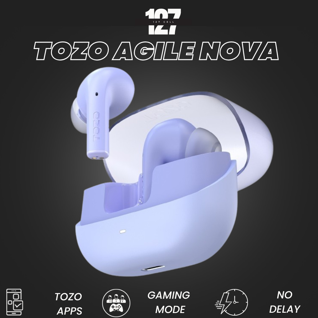 Jual TOZO Agile Nova TWS Bluetooth Gaming Mode Mic Jernih Bass Nendang Support TOZO Apps ...