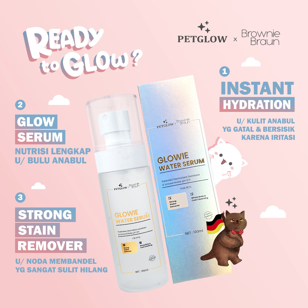 Jual Petglow Glowie Water Serum 100ml Strong Stain Remover Spray Natural Degreser Pembersih ...