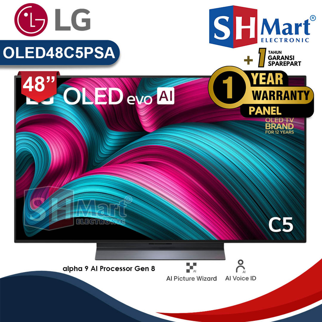 Jual Lg Oled Tv 48 Inch 48C5 Evo Smart Tv 4K HDR A9 AI Gen8 Dolby Atmos ...