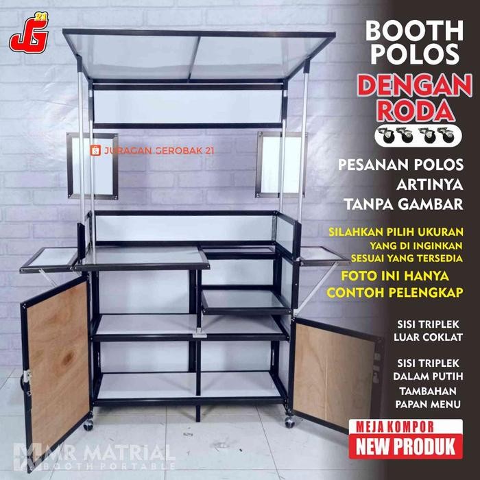 Jual Booth Portable Komplit Kompor Tulang Hitam Gerobak Jualan Meja ...