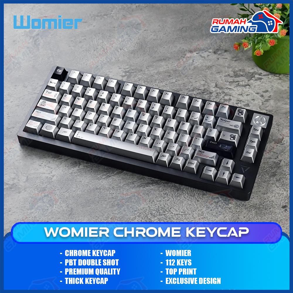 Jual AXE MECHANICALS - WOMIER CHROME KEYCAP - Side Print - Keycap ...
