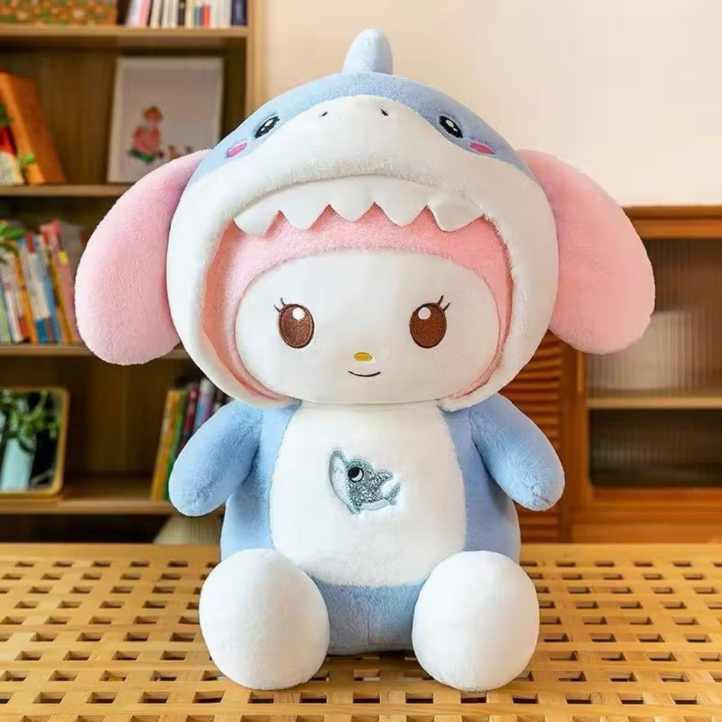 Jual Boneka Kuromi Melody Motif Custom Hiu Mewah Ukuran 30cm Baru ...