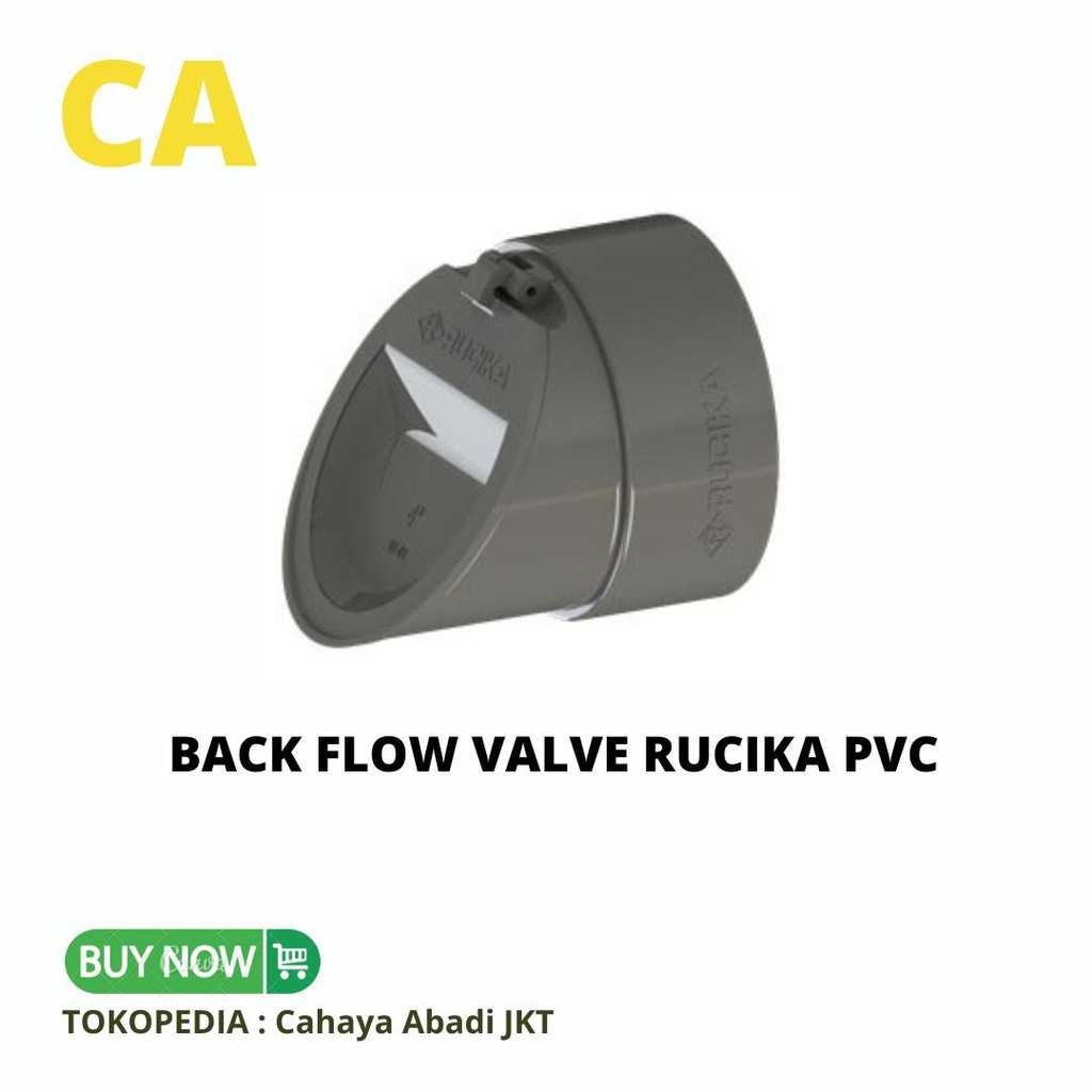 Jual BACK FLOW VALVE RUCIKA PVC / RUCIKA | Shopee Indonesia