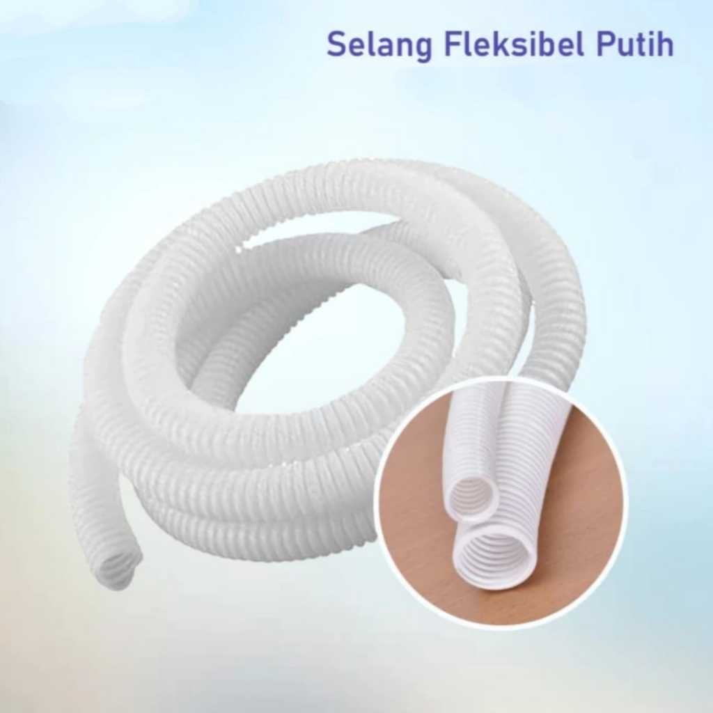Jual Flexible Conduit / Fleksibel Konduit / Selang Air AC 20mm Putih ...