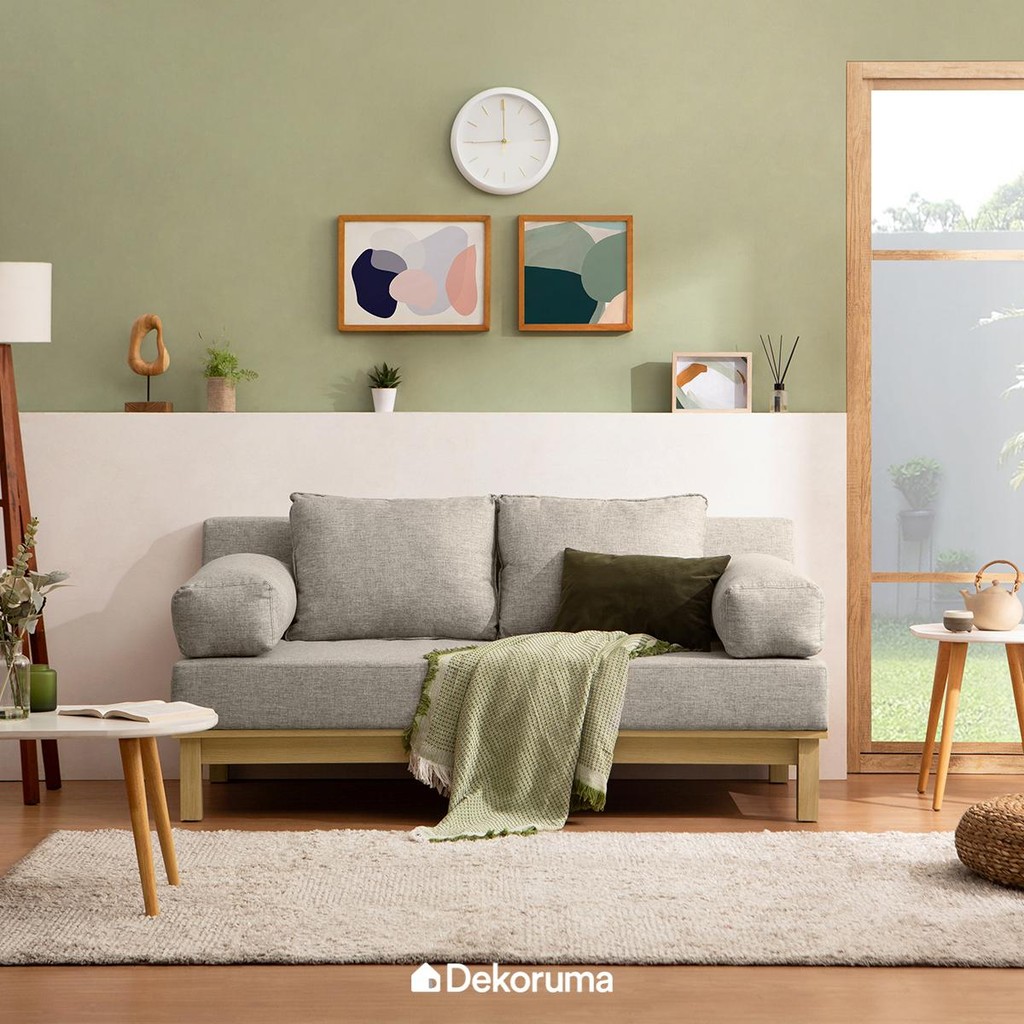 Jual Dekoruma YAMA Sofa Tamu 2 Dudukan / Sofa 2 Seater - Krem | Shopee ...