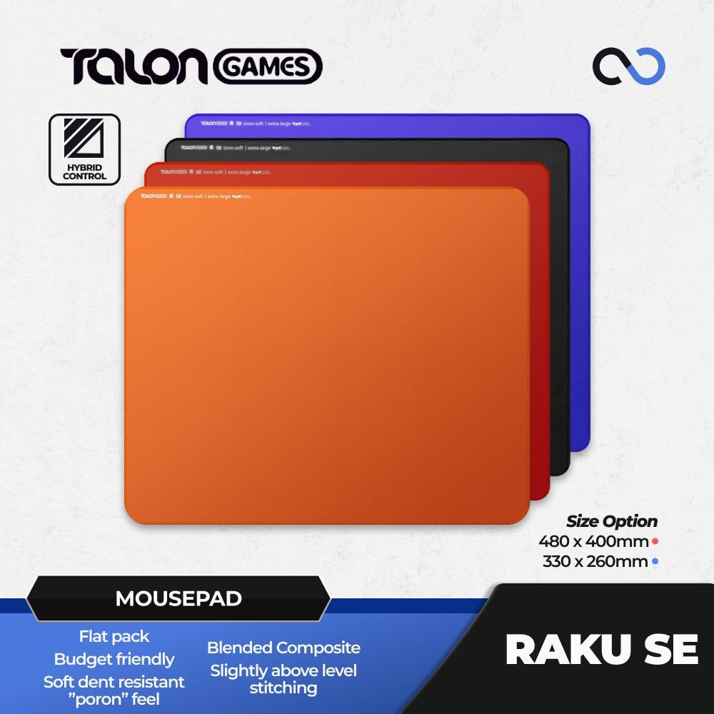 Jual TALONGAMES Raku SE Soft Rubber Base Gaming Mousepad Artisan Zero / QCK Clone (Hybrid ...