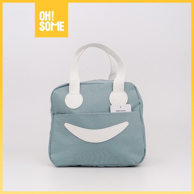 Jual OHSOME - Solo Corner Smiley Lunch Bag Tas Bekal | Shopee Indonesia