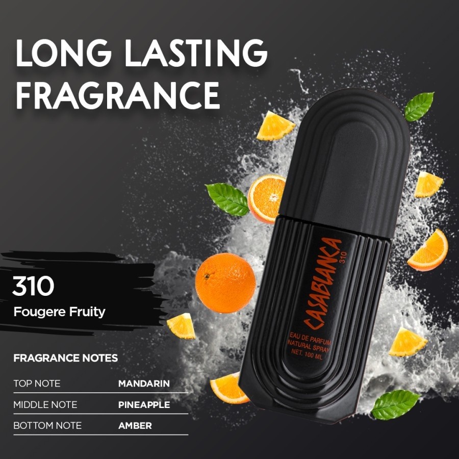 Jual Casablanca Eau De Parfum Natural Spray 100ml - 310 Hitam (TANPA ...