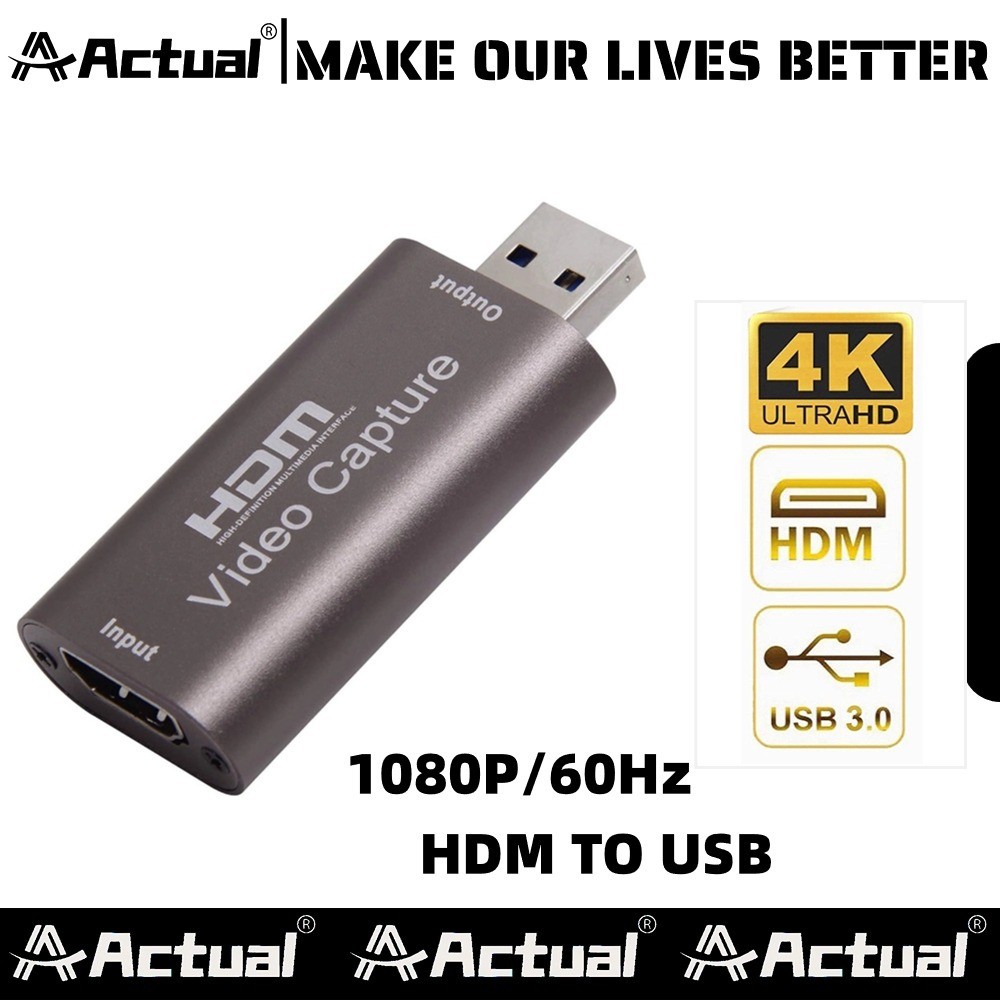 Jual Actual Video Capture HDMI USB Card Support Untuk PS4 Game Camera ...
