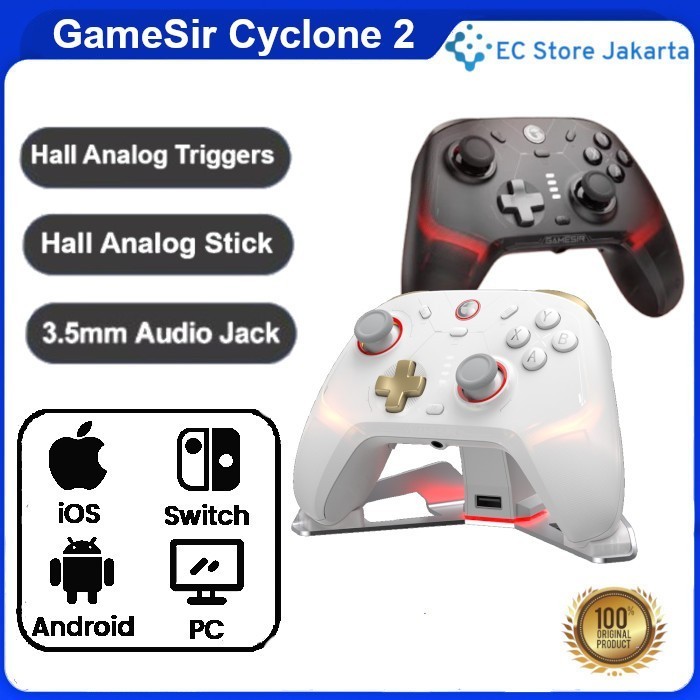 Jual GameSir T4 Cyclone Pro / Cyclone 2 Gamepad Game Controller Hall ...