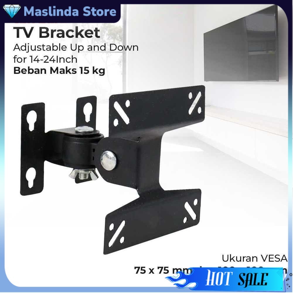 Jual Stand Holder Braket Dinding Untuk TV /Bracket Stand TV Adjustable ...