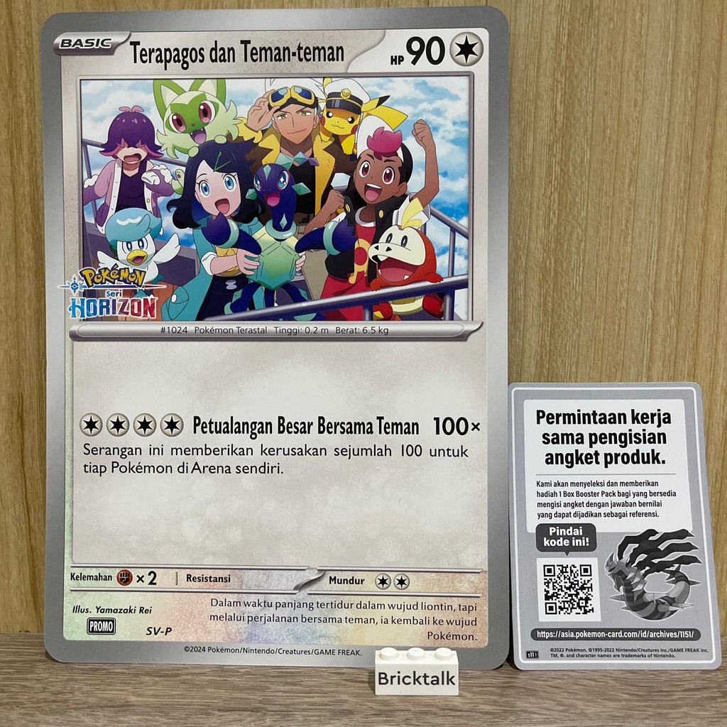Jual Kartu Promo Pokemon Besar Jumbo Big Terapagos SV-P | Shopee Indonesia