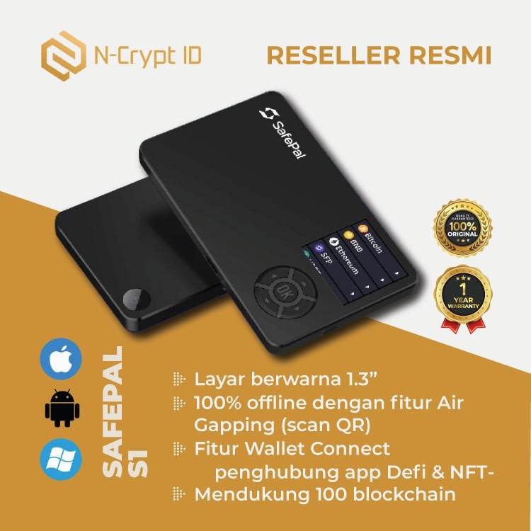 Jual Safepal S1 / Hardware Wallet / Cryptocurrency / Kripto / Dompet ...