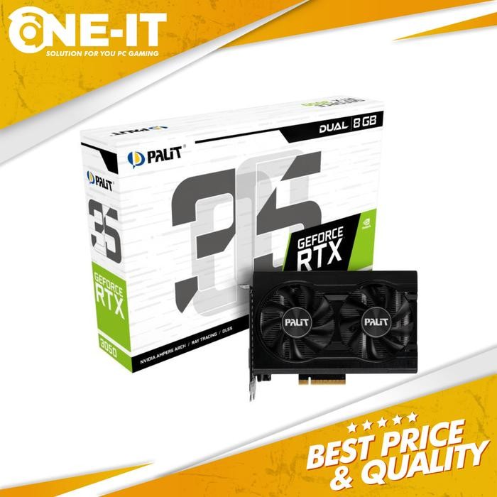 Jual VGA PALIT GEFORCE RTX 3050 DUAL 8G 8GB GDDR6 6 PIN POWER | Shopee ...