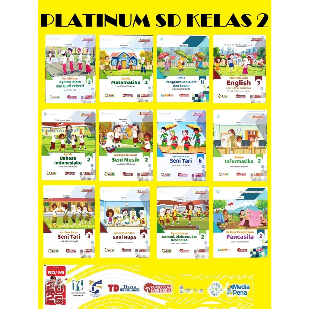 Jual Buku Platinum Kelas 2 SD Kurikulum Merdeka / Platinum / Tiga Serangkai / Revisi 2025 - HOTS ...