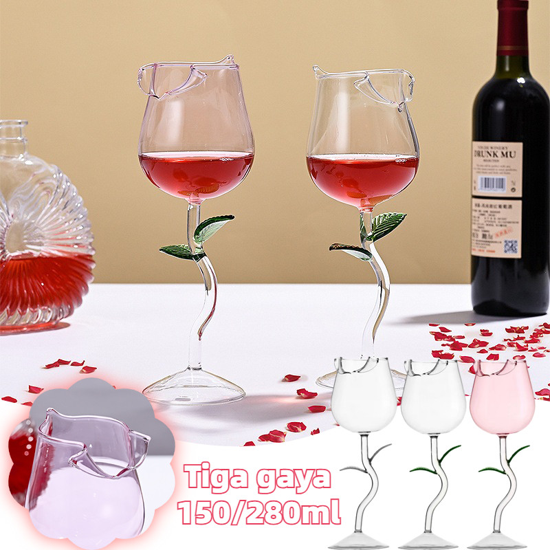 Jual Colorful Wine Glass / Korean Style Goblet Glass / Gelas Anggur ...