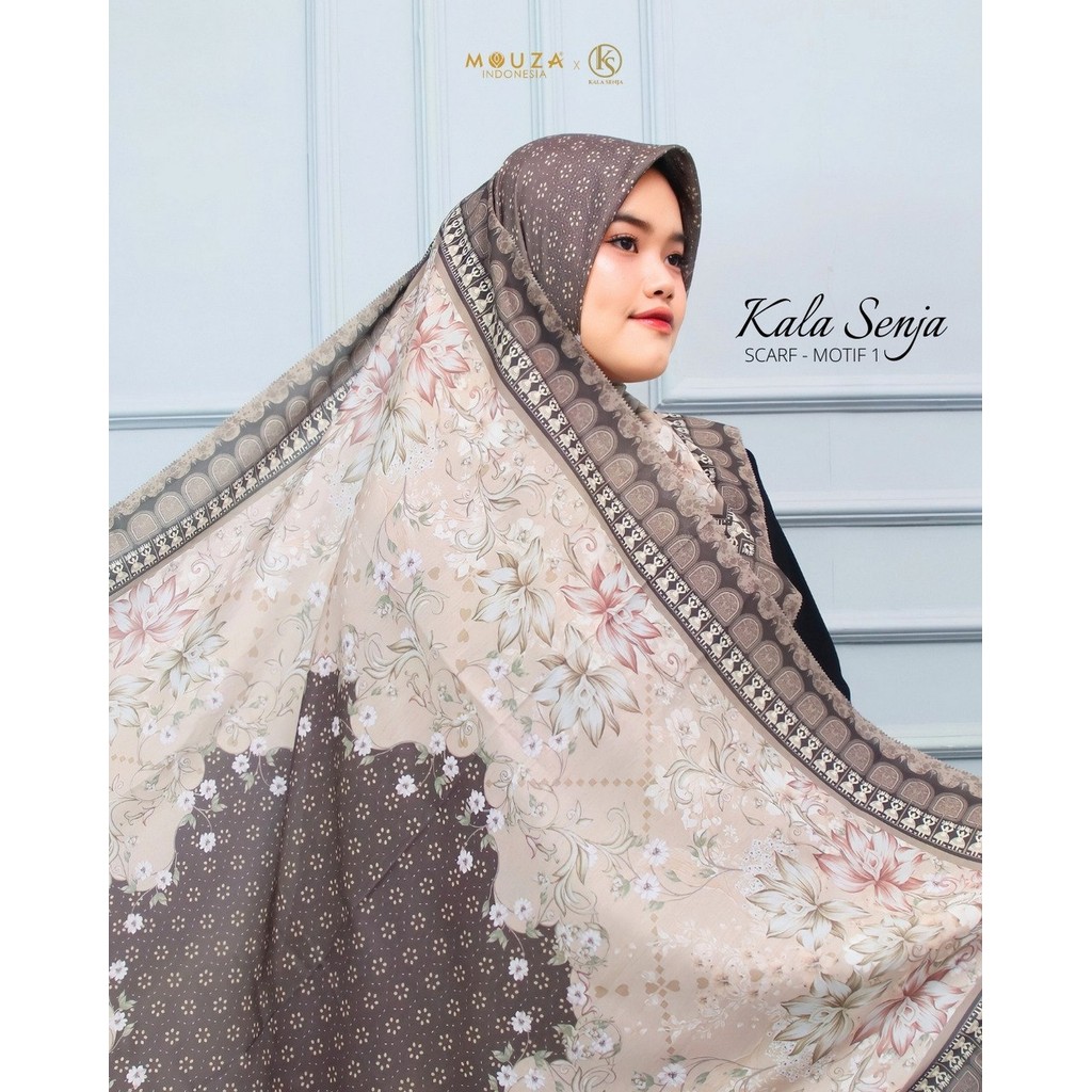 Jual Kala Senja Scarf Jumbo Hijab Bermotif by Mouza | Shopee Indonesia