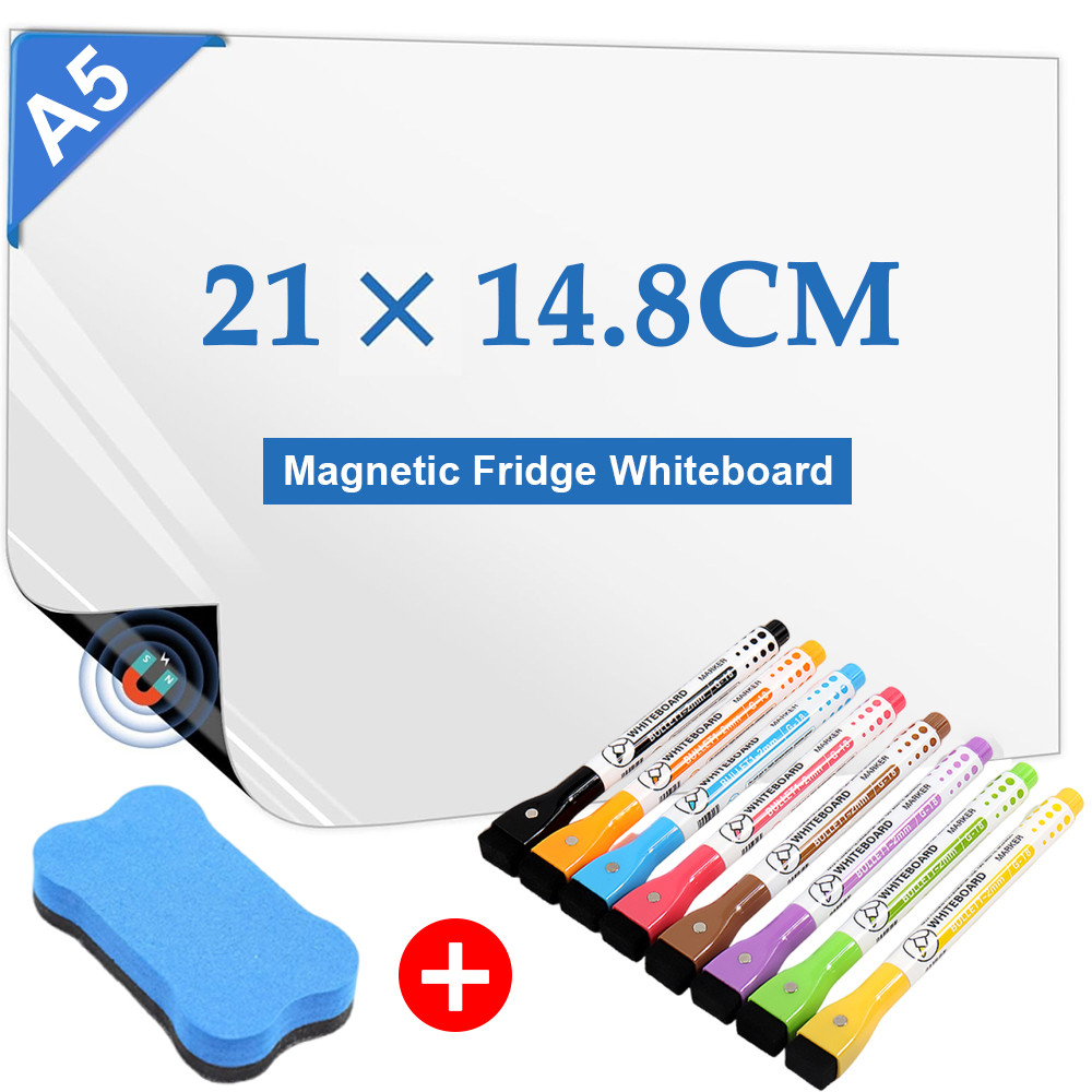 Jual A5 Size Magnetic Whiteboard Pens Fridge Dry Erase White Board ...