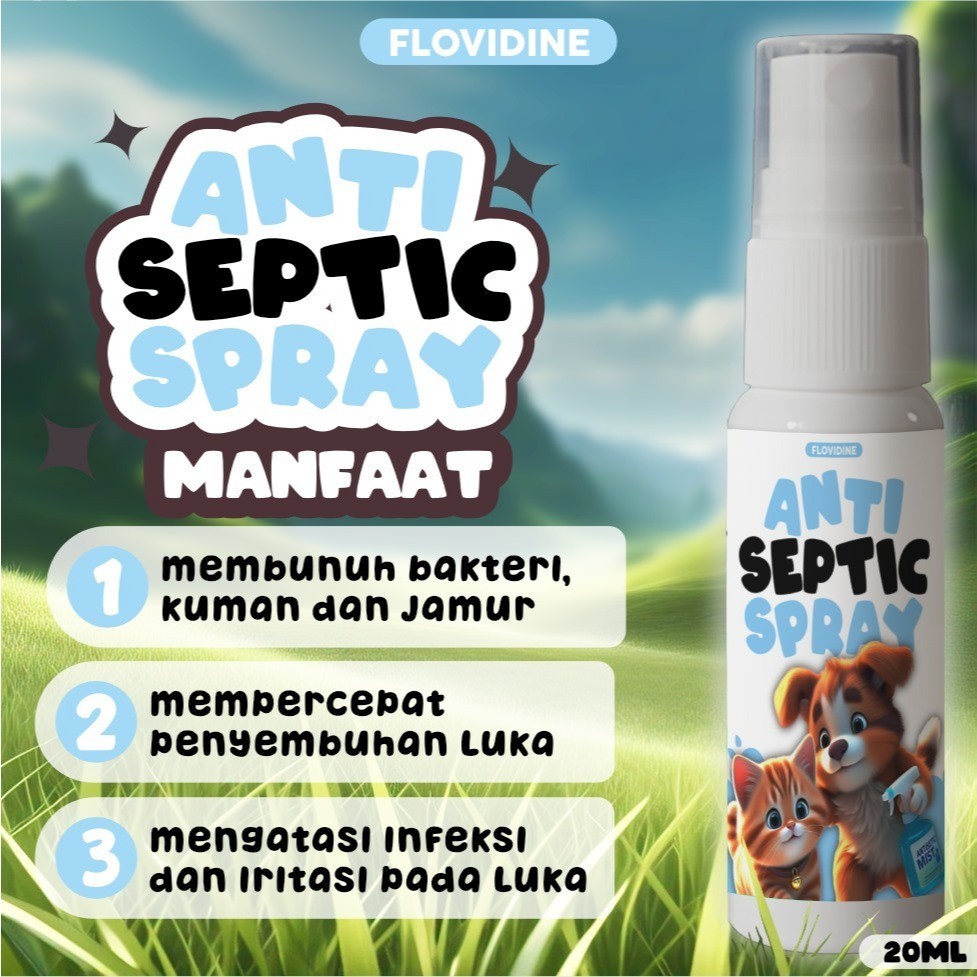 Jual antiseptic spray - Obat Luka Kucing Anjing Spray anti Infeksi dan ...