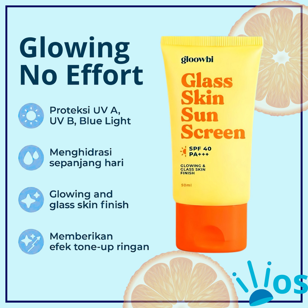 Jual GLOOWBI Glass Skin Sunscreen Glowing Finish SPF 40 PA+++ 50m XX330 ...