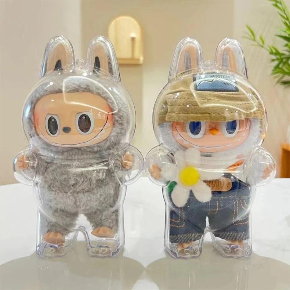 Jual New 17cm LABUBU Clear Macaron Case, Dust Case, Housings, Popmart ...